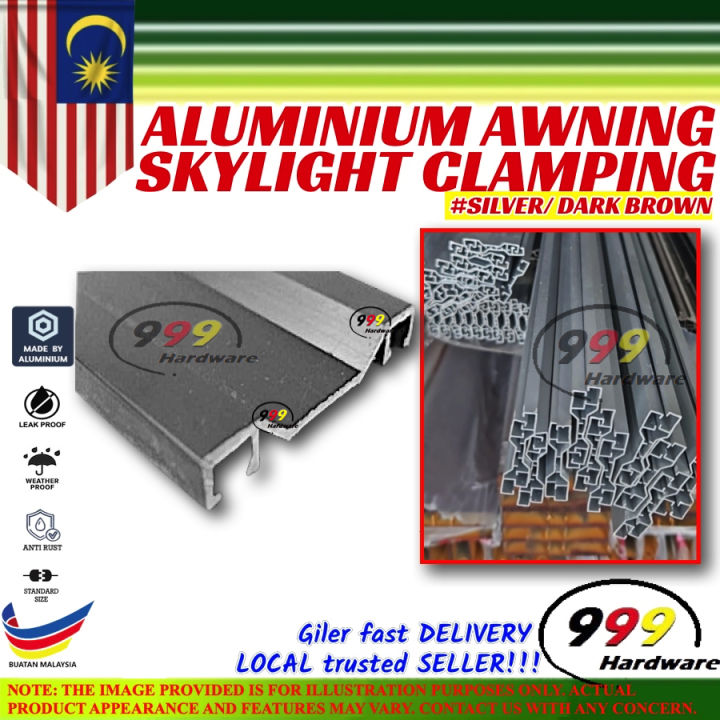 999 Aluminium Awning Roof Skylight / Aluminium Extrusion Bar / Awning ...
