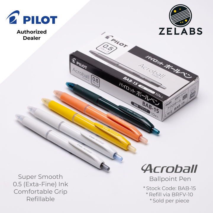 Pilot Acroball Extra Fine Ballpoint Pen - BAB-15 - 0.5mm | Lazada PH