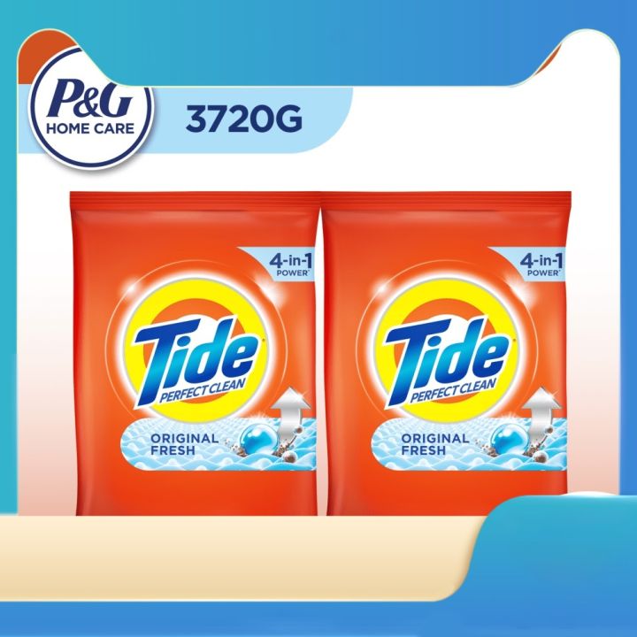 Tide Powder Detergent Perfect Clean Original Fresh 3720g x 2 (Laundry ...