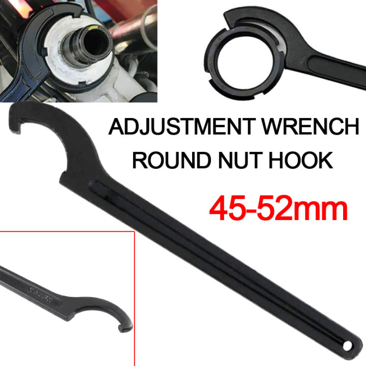 45-52mm Crescent Hook Head Round Nut Spanner Hand Tool Stainless Steel ...