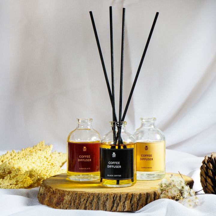Reed Diffuser Coffee Diffuser Pengharum Ruangan Aroma Kopi | Lazada ...