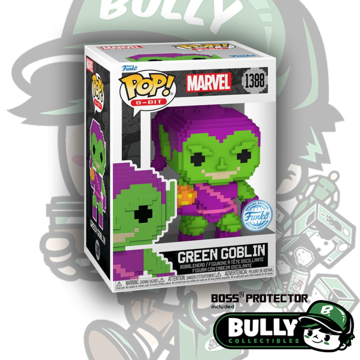 Funko POP! 8-Bit: Marvel - Green Goblin (FSE) 1388 With Boss Protector ...