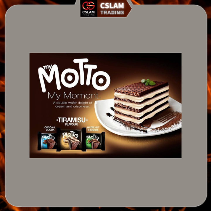 MY MOTTO Wafer Chocolate Tiramisu / Hazelnut / Cocoa 34g | Lazada