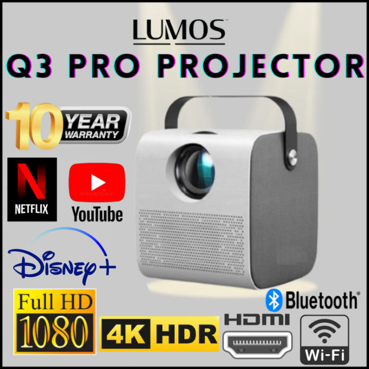 [READY STOCK] Lumos Projector Q3pro/Y8/S10 Portable Smart Mini 4K Full ...