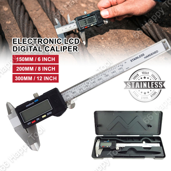 (150mm/200mm/300mm) Caliper Gauge Micrometer Precision LCD Digital ...