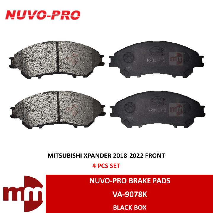 NUVO PRO Brake Pads for MITSUBISHI XPANDER 2018-2022 Front VA-9078K ...