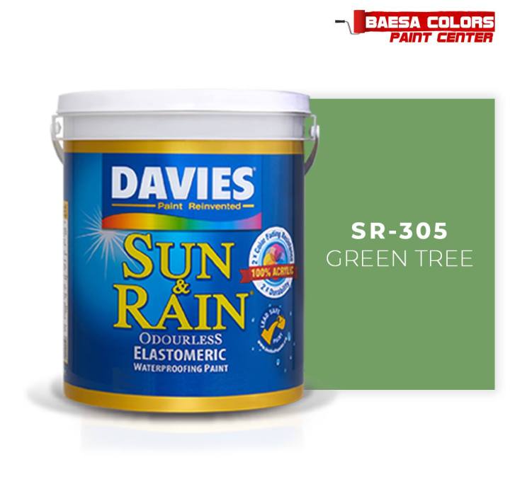 DAVIES SUN & RAIN SR-305 GREEN TEA ELASTOMERIC 4L | Lazada PH