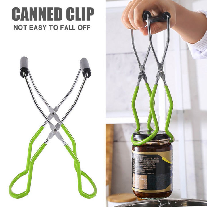 Canning Jar Lifter With Grip Handle Stainless Steel Can Lifter Anti ...