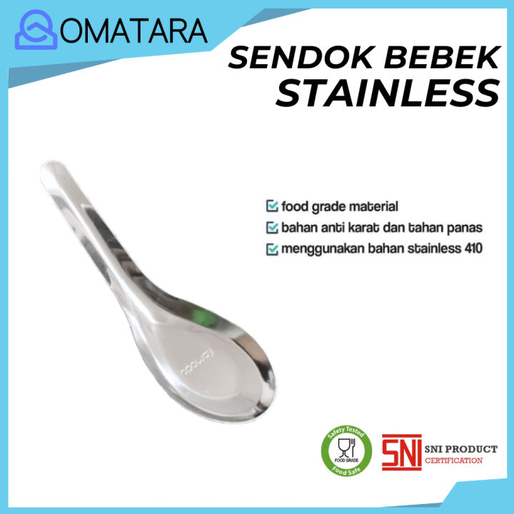 KOMODO Sendok Bebek Classic Stainless 12 pcs Sendok Sop Stenlis ...