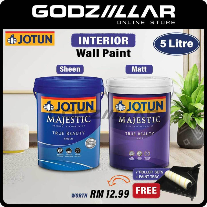 5L Jotun Majestic True Beauty (Sheen/Matt) | Interior Wall Paint | Cat ...