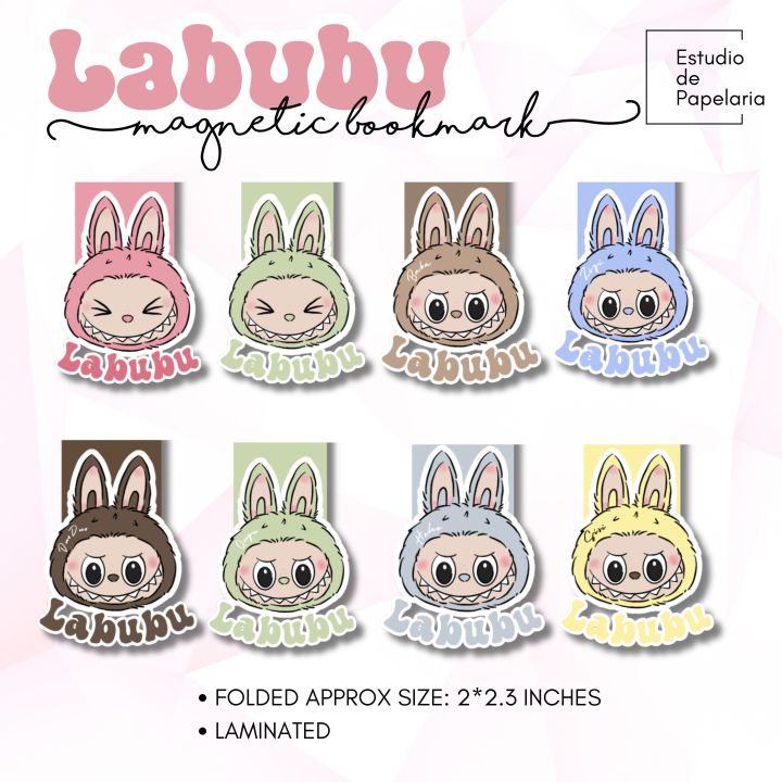 Estudio | Labubu Monsters Inspired Magnetic Bookmarks | Lazada PH