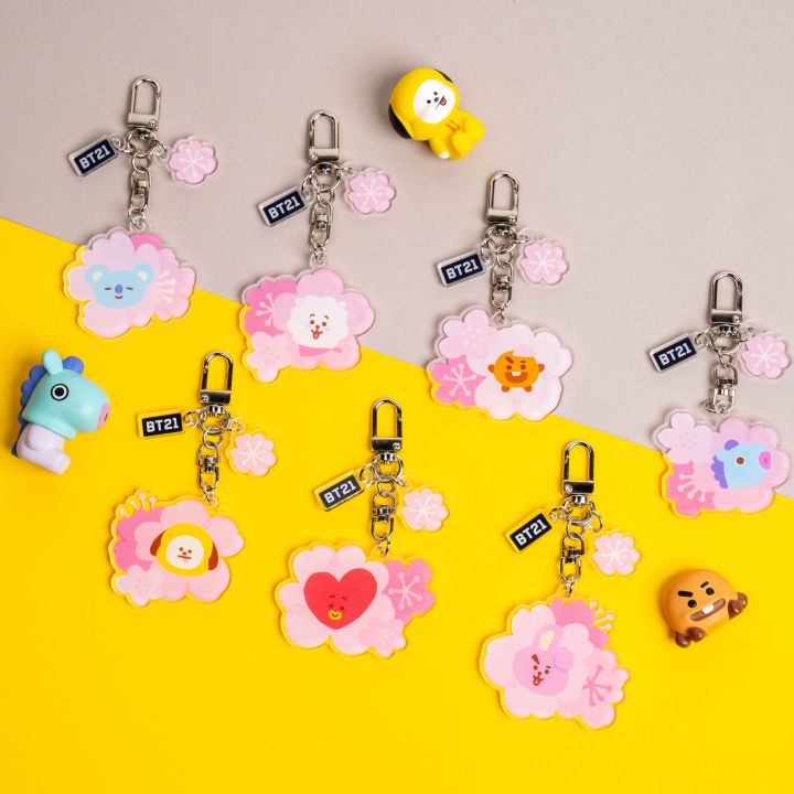 BT21 ACRYLIC KEYRING CHERRY BLOSSOM BREEZE | Lazada.co.th