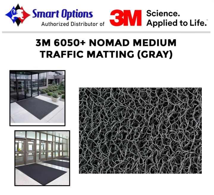 3M 6050 MEDIUM DUTY NOMAD MATTING GRAY | Lazada PH