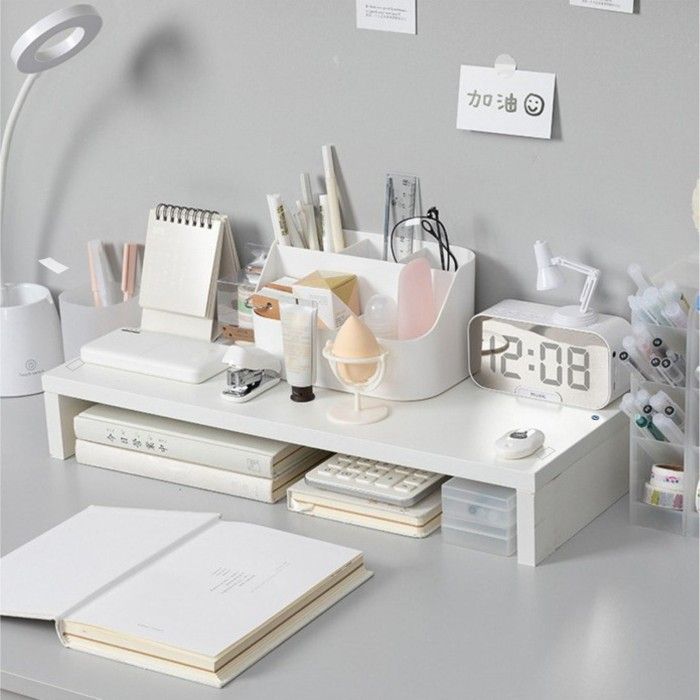Meja Minimalis ala Korea / Korean Aesthetic Table Desk Organizer G1047 ...
