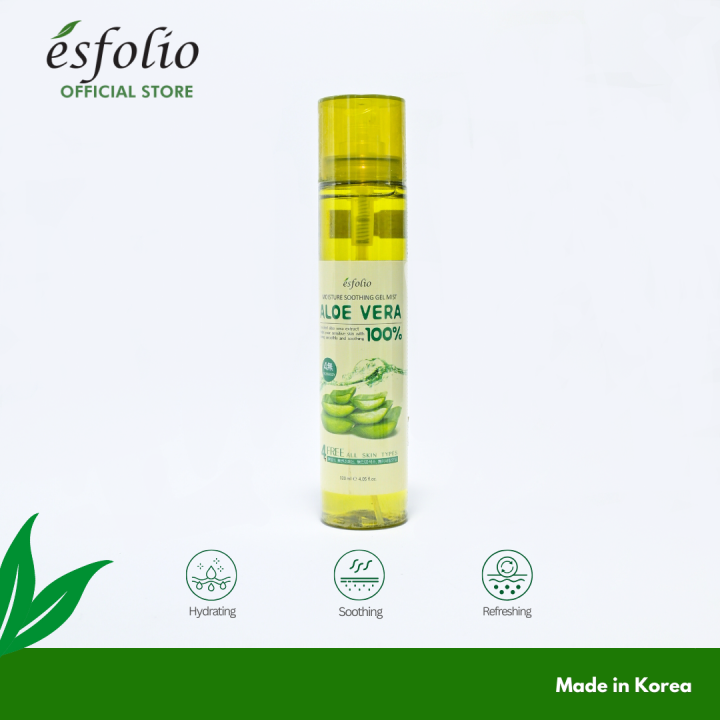 Esfolio Aloe Vera Moisture Soothing Gel Mist 90% | Lazada PH