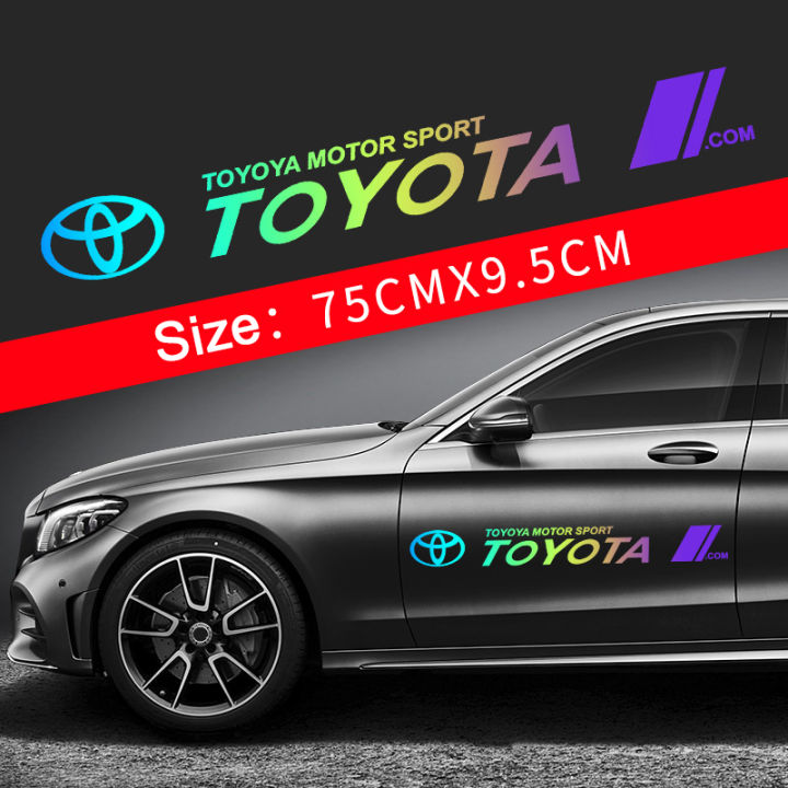 2pcs/set Modified PVC Car Body Side Cover Scratches Emblem Sticker Auto ...