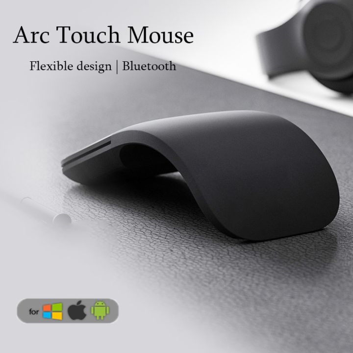 Wireless Bluetooth Mouse For Microsoft Foldable Arc Touch Mouse Folding ...