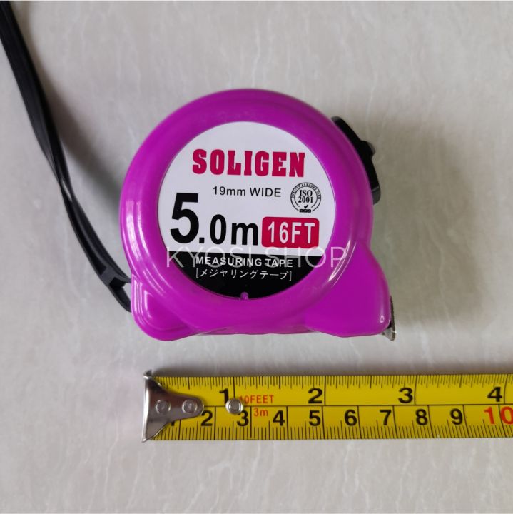 Meteran Bangunan Roll Soligen 5M 5 Meter Alat Ukur Rol Measuring Tape ...