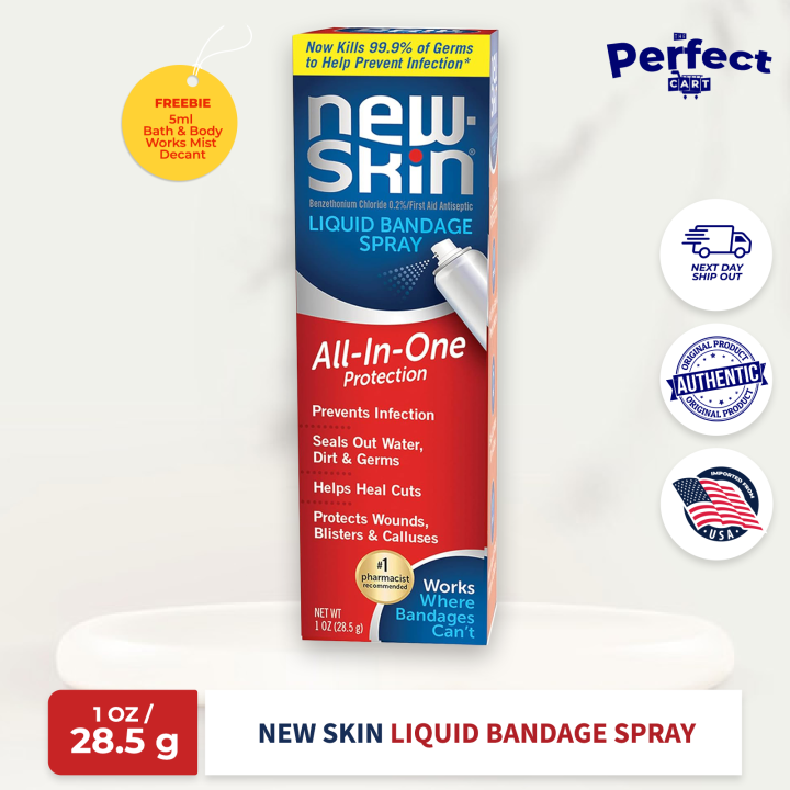NEW-SKIN Liquid Bandage Spray for Cuts and Minor Scrapes, 1 oz | Lazada PH