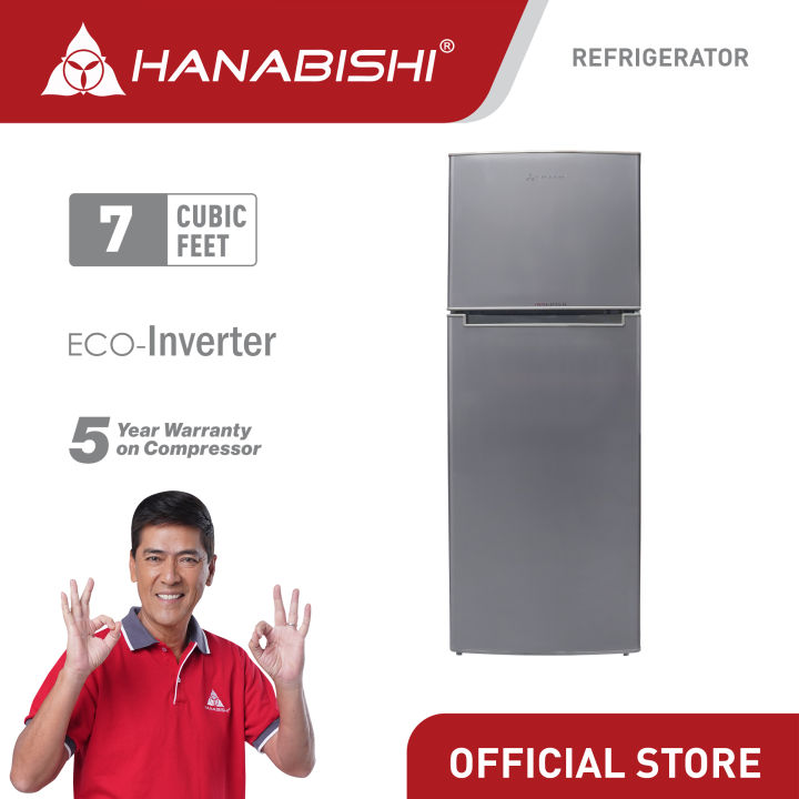 Hanabishi Doubled Door Inverter Refrigerator HADDREF70DCINV | Lazada PH