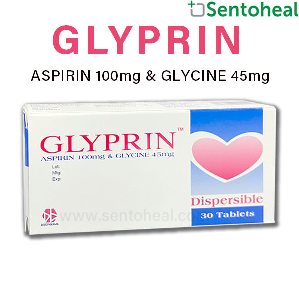 Glyprin 30 tablets - Aspirin 100mg & Glycine 45mg/ Generic of Cardiprin ...