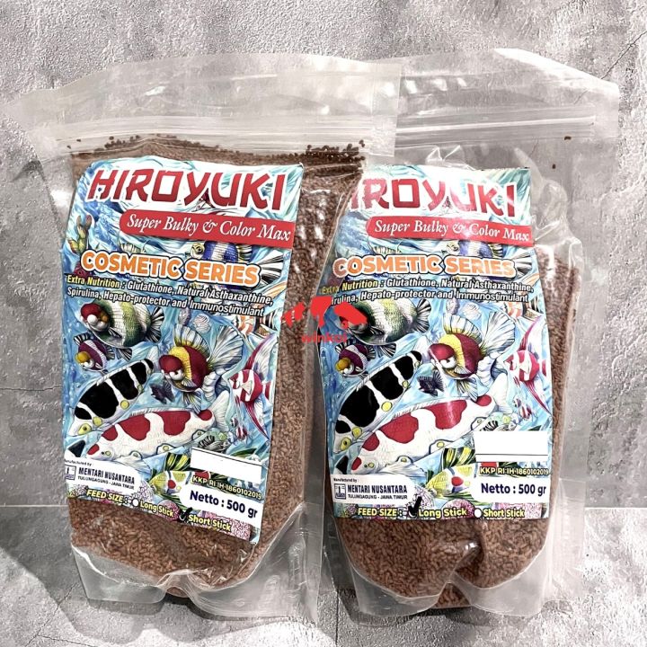 Pakan Stick Ikan Koi Hiroyuki Super Bulky Color Max Cosmetic Series ...