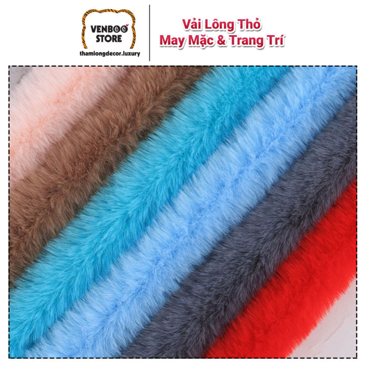 VẢI LÔNG THỎ làm Bó Hoa Tai Thỏ Gấu Bông Gấu Dâu Scrunchies Áo Lông Đồ ...