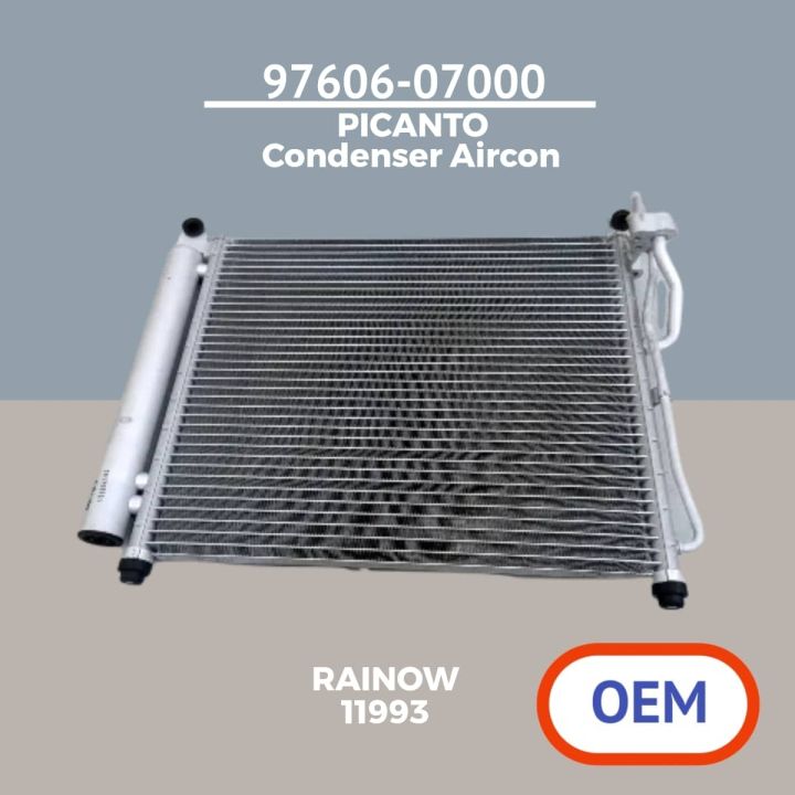 9760607000 Condenser Aircon for KIA Picanto [OEM] Part #;97606-07000 ...