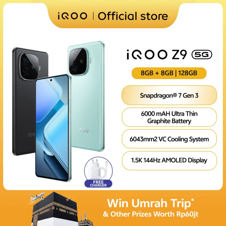 vivo iQOO Z9 5G Snapdragon 7 Gen 3, 6000 mAH, 144Hz AMOLED Display ...