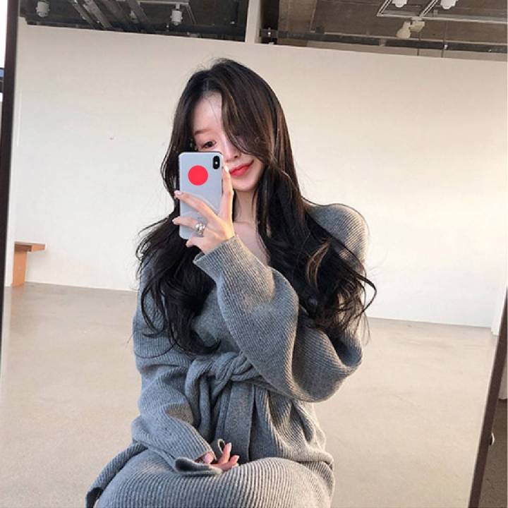 ️437 ️🔥พร้อมส่ง🔥 ส่งไว ทันใจ ร้านคนไทยค่ะ เดรสไหมพรมตัวยาว Sexxy Girl ...