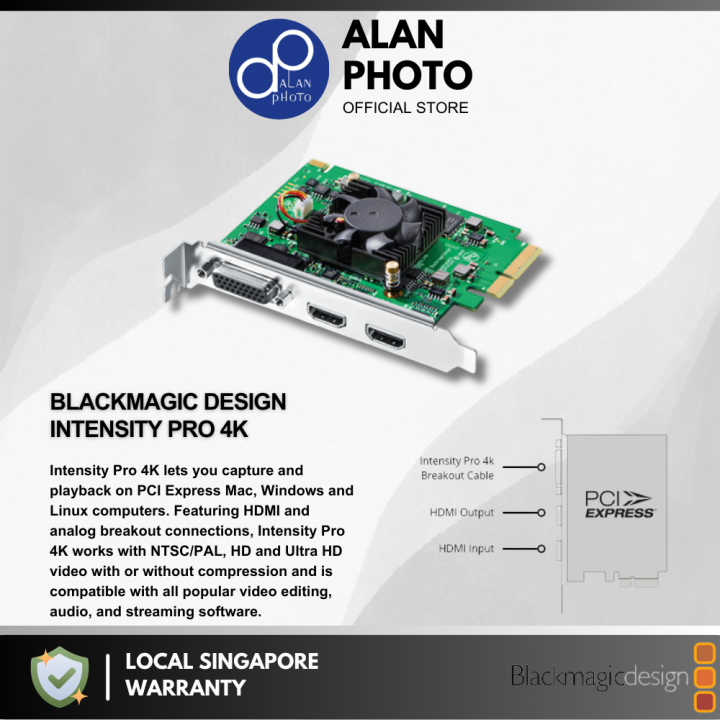 Blackmagic Design Intensity Pro 4K [BINTSPRO4K] | Blackmagic Singapore ...