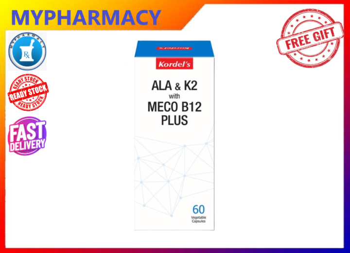 KORDEL'S Ala & K2 With Meco B12 Plus Capsule 60's [Diabetic Support ...