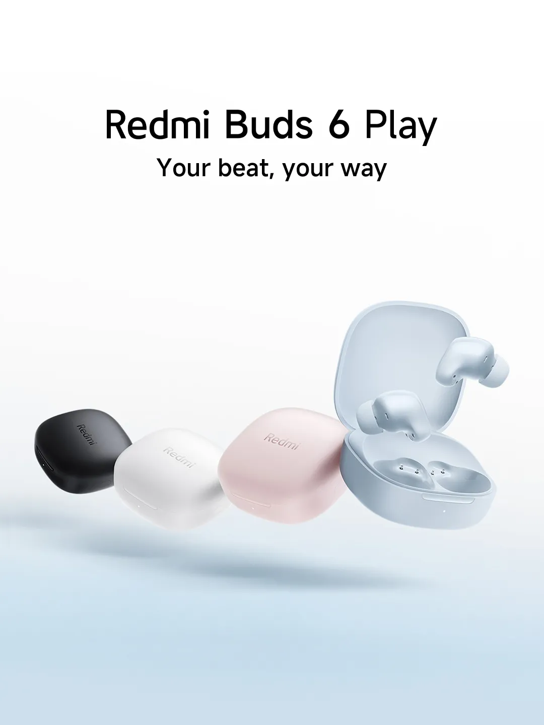 Redmi Buds 6 Play – Black Wireless Earbuds