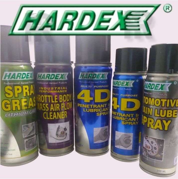 [HARDEX] SPARY CAN CHAIN LUBE LUBRICANT GREASE THROTTLE BODY MASS AIR ...