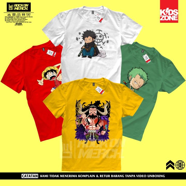 Kaos Anak Anime Chibi Onepiece One Piece Monkey D luffy Shirohige Ace ...