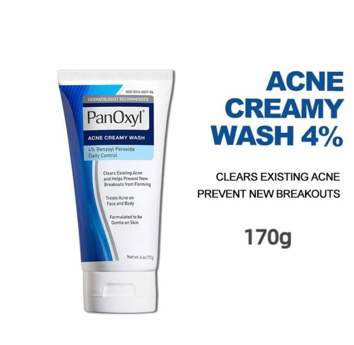 PanOxyl Acne Creamy Wash 4% Benzoyl Peroxide 170g - Daily Control, Deep ...