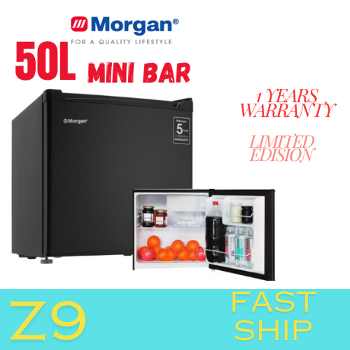 Morgan Mini Bar Fridge MMB-NC66SL (50L) Mini Refrigerator | Lazada
