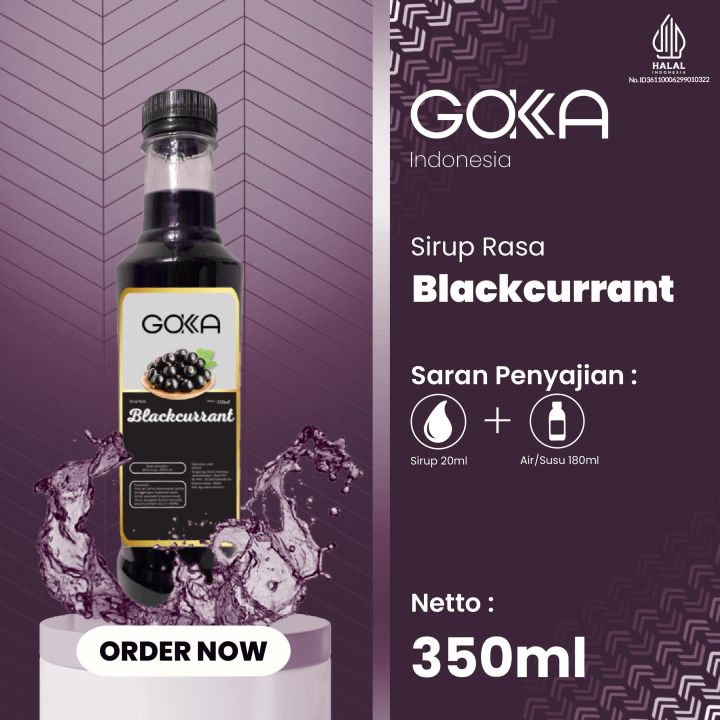 Minuman Syrup Rasa Blackcurrant / Sirup Rasa Blackcurrent 350ml ...