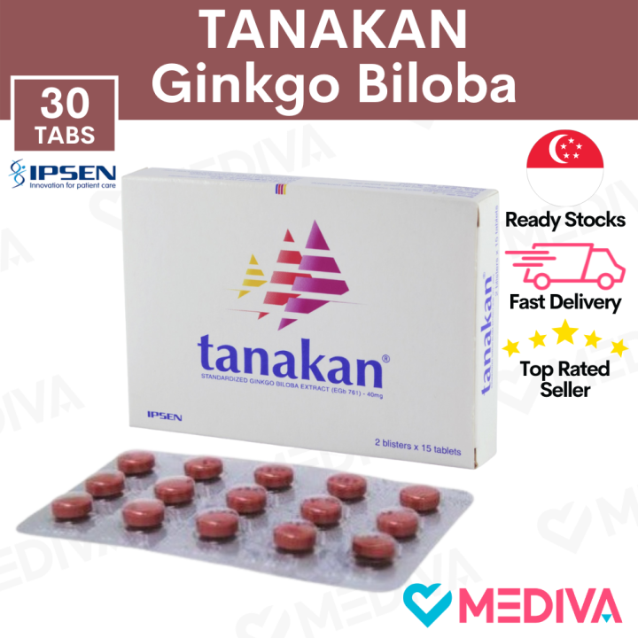 Tanakan Ginkgo Biloba Extract 40mg 30s (Expiry: 05/2027) | Lazada Singapore