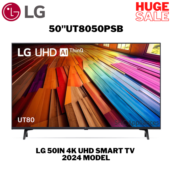 LG 50in 4K UHD Smart TV 50UT8050PSB 2024 Model | Lazada PH