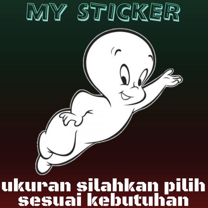 Cutting Stiker KARTUN CASPER , Sticker variasi laptop motor mobil keren ...
