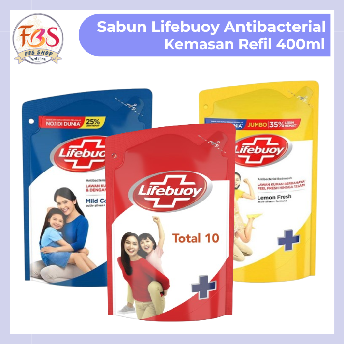 Lifebuoy Antibacterial Body Wash Pouch Refil 400ml | Lazada Indonesia