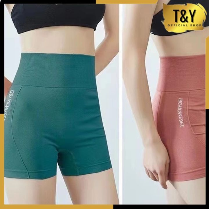TY Celana Pendek Wanita High Waist Sport 6440 Pakaian Dalam Tinggi Wanita Ketat Olahraga Yoga ...