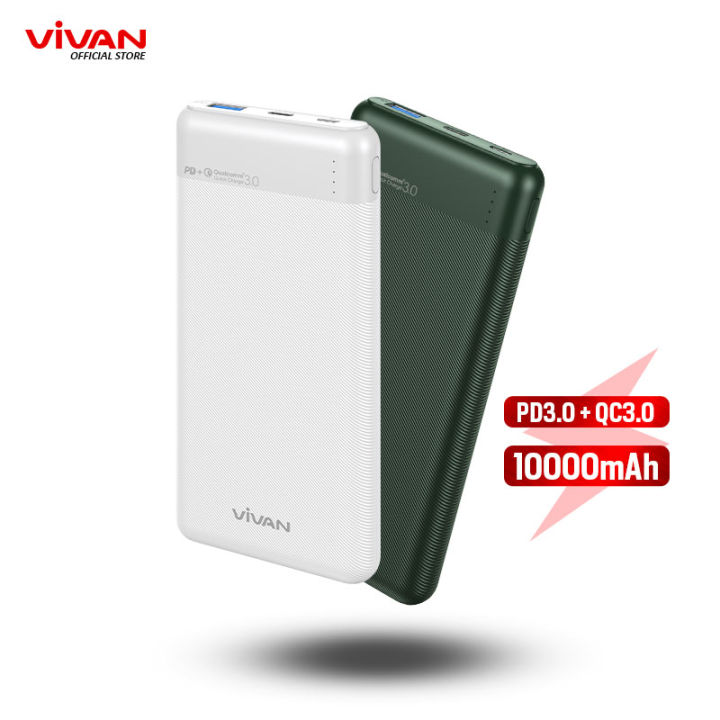 VIVAN Powerbank 10000mAh 2 Input 2 Output Power Bank Fast Charging PD ...