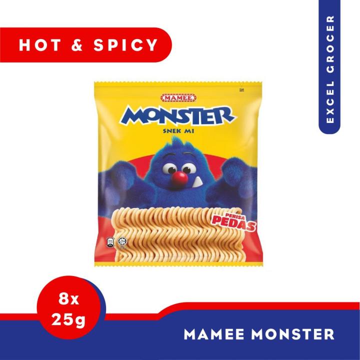 Mamee Monster Hot & Spicy 8 x 25g | Lazada