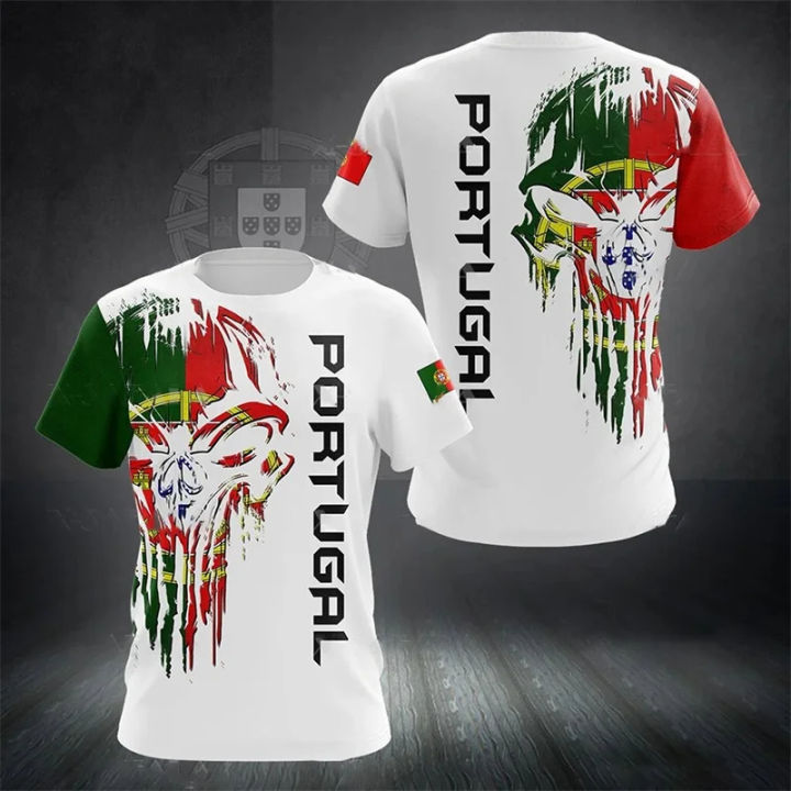 3D Portugal Flag Printing T Shirt Portugal Emblem Spiritual Totem ...