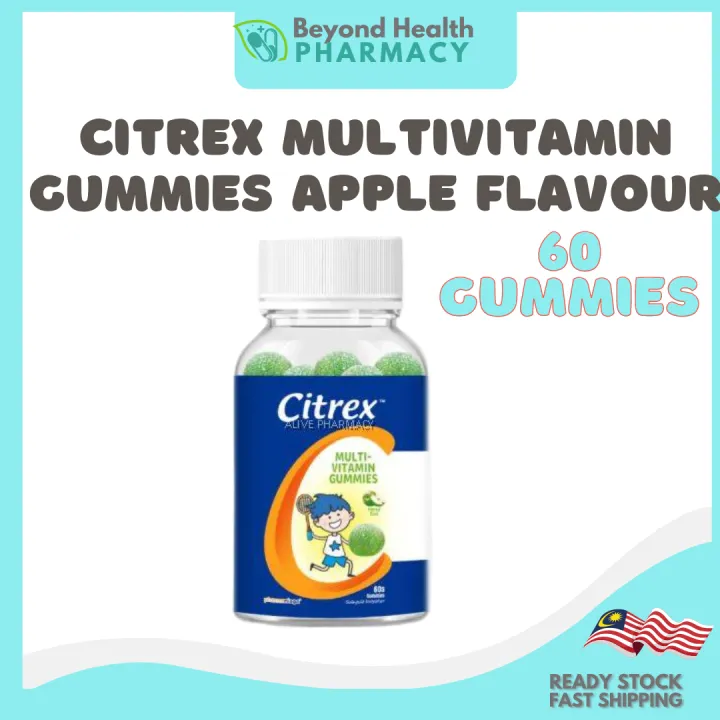 [CLEARANCE] CITREX MULTIVITAMIN GUMMIES APPLE FLAVOUR 60'S [EXP : 03.12 ...