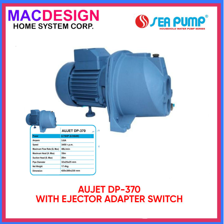 SEA PUMP AUJET DP 370 DEEP WELL PUMP MACDESIGN HOME (OFFICIAL SELLER ...