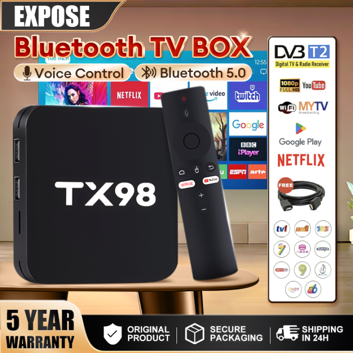 TV Box Android Box Bluetooth 8K HD Smart TV Media Player 8K Voice ...