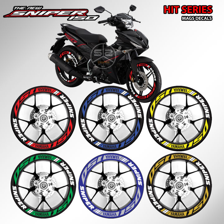 Yamaha Sniper / Sniper King Mags Decals - Hit Series (Pair for 2 Rims ...